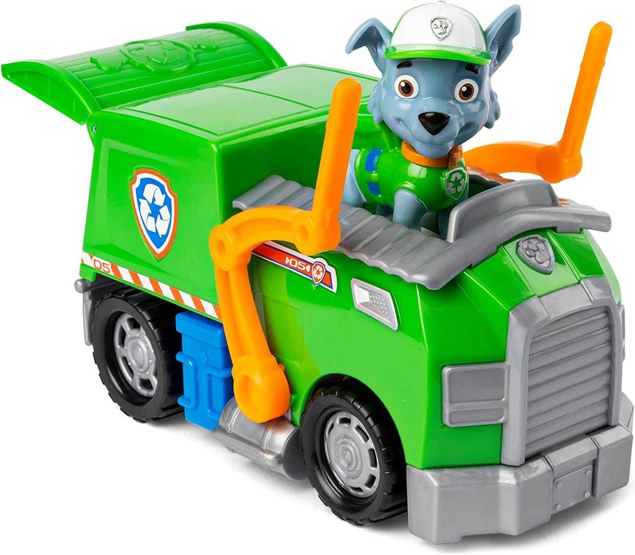 Машинка с Фигуркой Paw Patrol Рокки и Мусоровоз Щенячий Патруль ...
