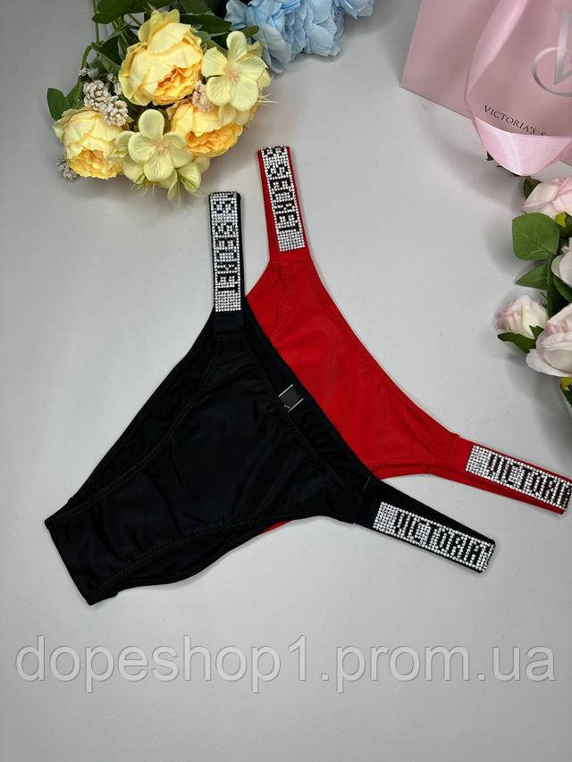 Женские Трусики Бразилиана Victoria’s Secret со Стразами Белье Виктория ...