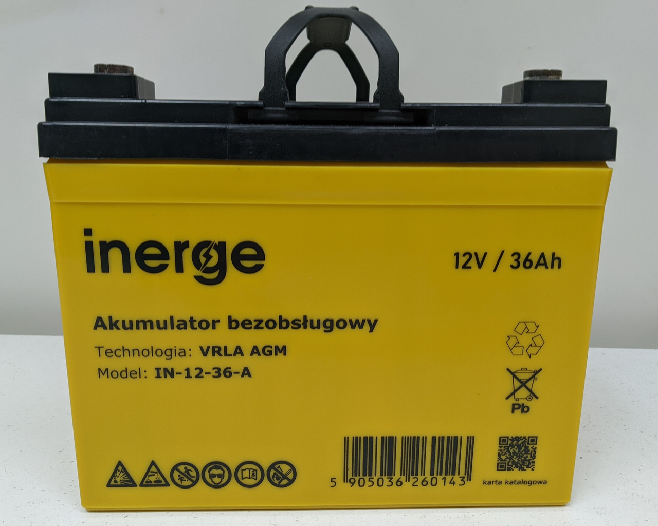 Купити Акумулятор AGM 12 V 36 Ah гелевий тяговий для ДБЖ, ціна 2200 ...