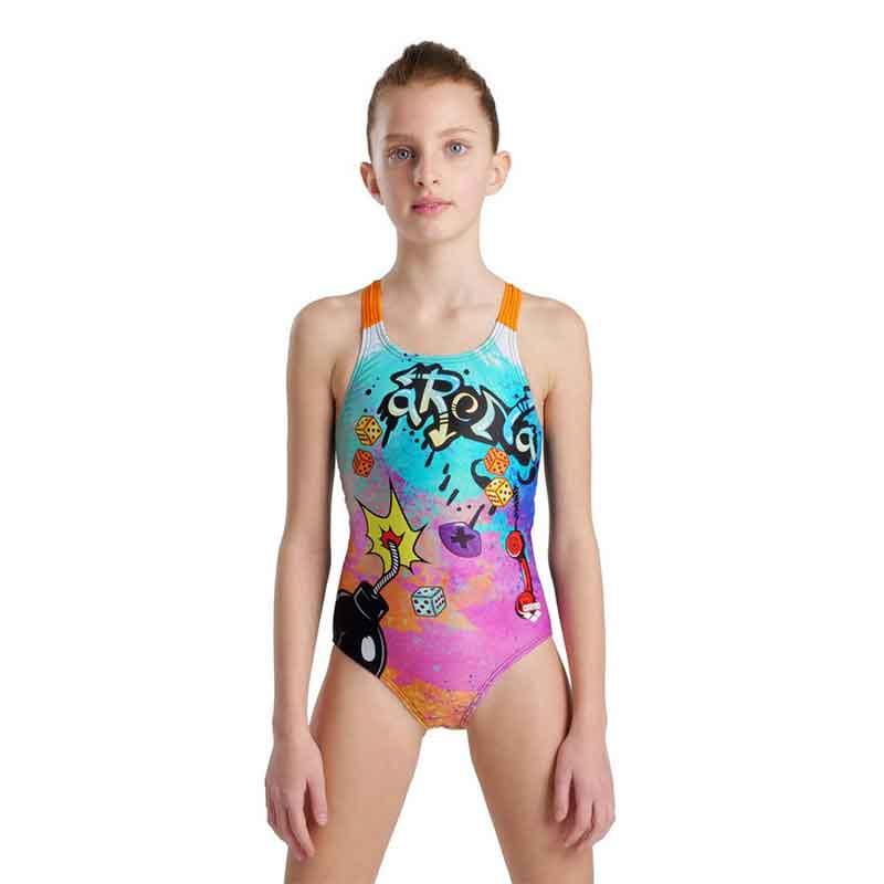 Купальник Детский Arena GIRL'S SWIMSUIT V BACK PLACEMENT Arena (005090 ...