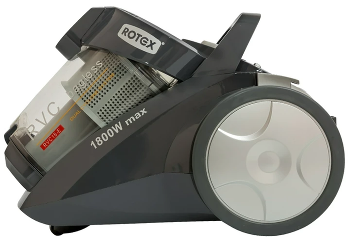 Купить Пылесос контейнерный Rotex RVC18-E 4L-1800 Вт серый, цена 3510 ₴ — Prom.ua (ID#1766875754)