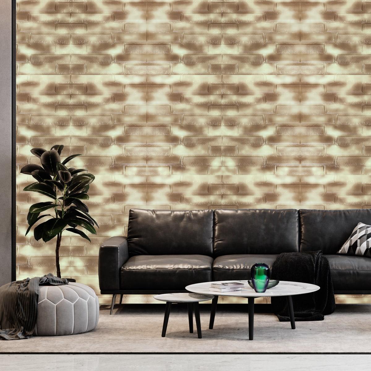 ПВХ 3Д стінова панель під плитку Плямиста текстура 700х770х4мм ПВХ ...