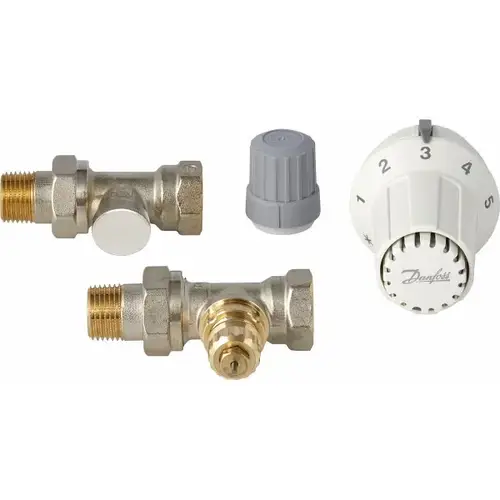 Купить Комплект радиаторный Danfoss RAS-C2 + RA-FN + RLV 1/2 прямой ...