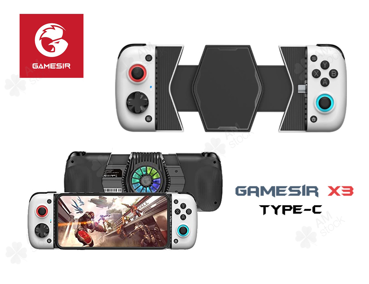 Геймпад GameSir X3 Type-C бездротовий мобільний ігровий джойстик (ID ...