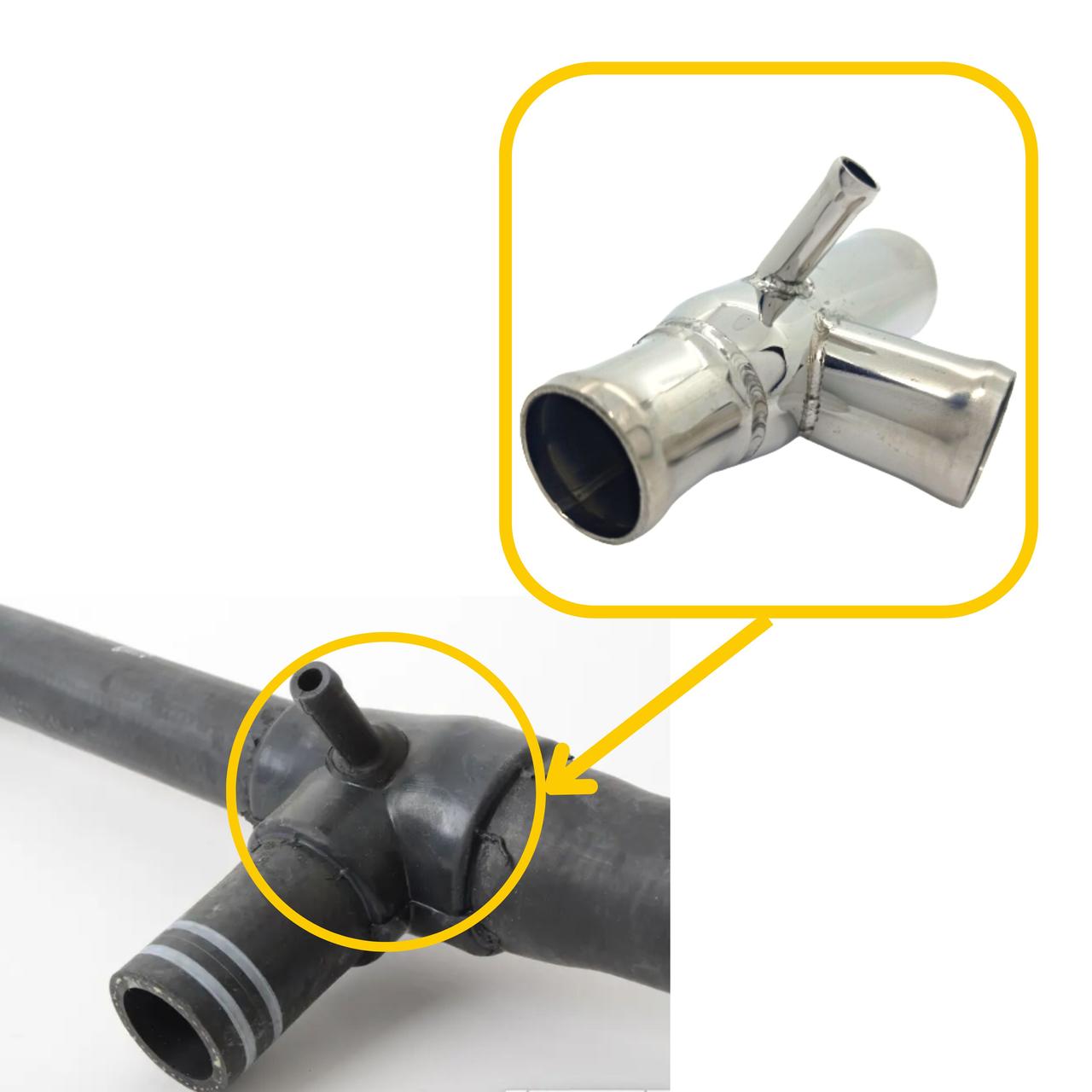Тройник шланга 4D0121101D Audi A8 D2 из нержавеющей стали (ID ...