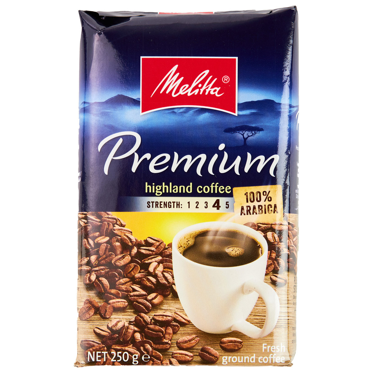 Немецкий молотый кофе Melitta Premium высокогорная 100% арабика 250 ...