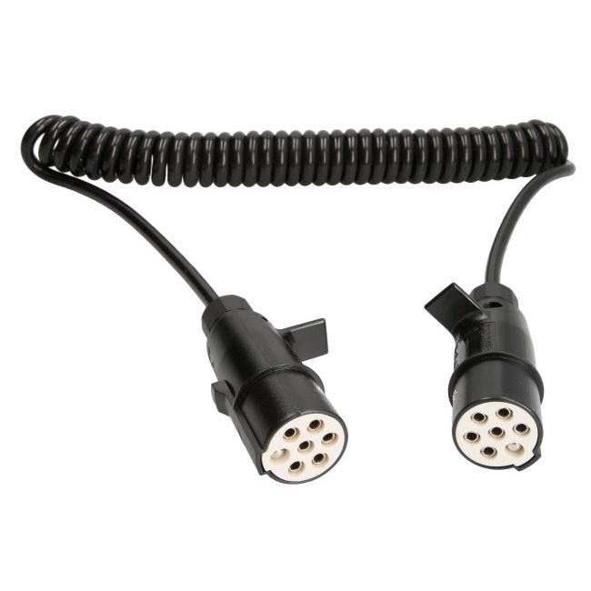 Спиральный кабель прицепа со штекерами 7 PIN Type S TRUCKLIGHT EURO6 ...