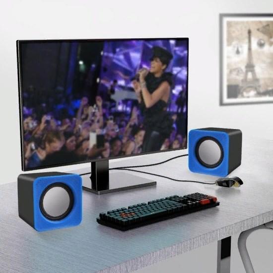 Маленькие Музыкальные Компьютерные USB Колонки 2.0 Проводные Мини ...