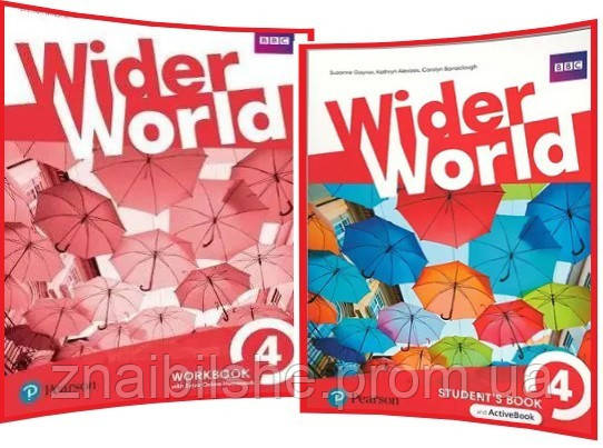 Купить Wider World 4 Student's Book + Workbook (підручник+зошит), цена ...
