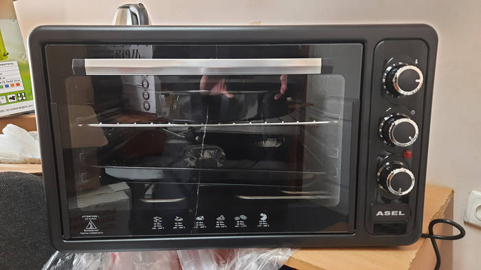 Купити Духовка електрична Asel AF-40-33 40 літрів з конвекцією, ціна 3726 ₴ - Prom.ua (ID ...