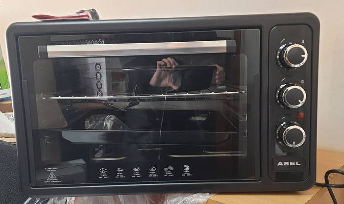 Купити Духовка електрична Asel AF-40-33 40 літрів з конвекцією, ціна 3726 ₴ - Prom.ua (ID ...