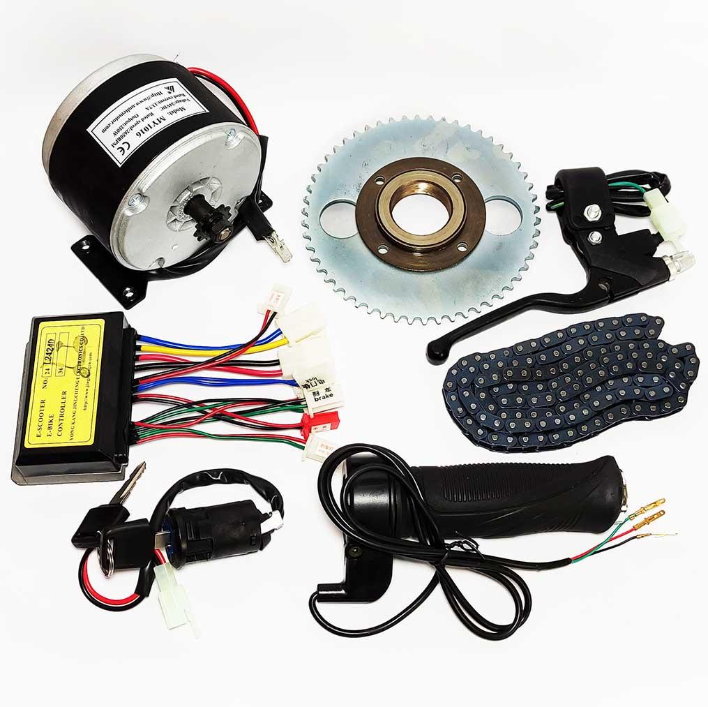 Электро набор для велосипеда самоката 24V 250W с обгонной муфтой ...