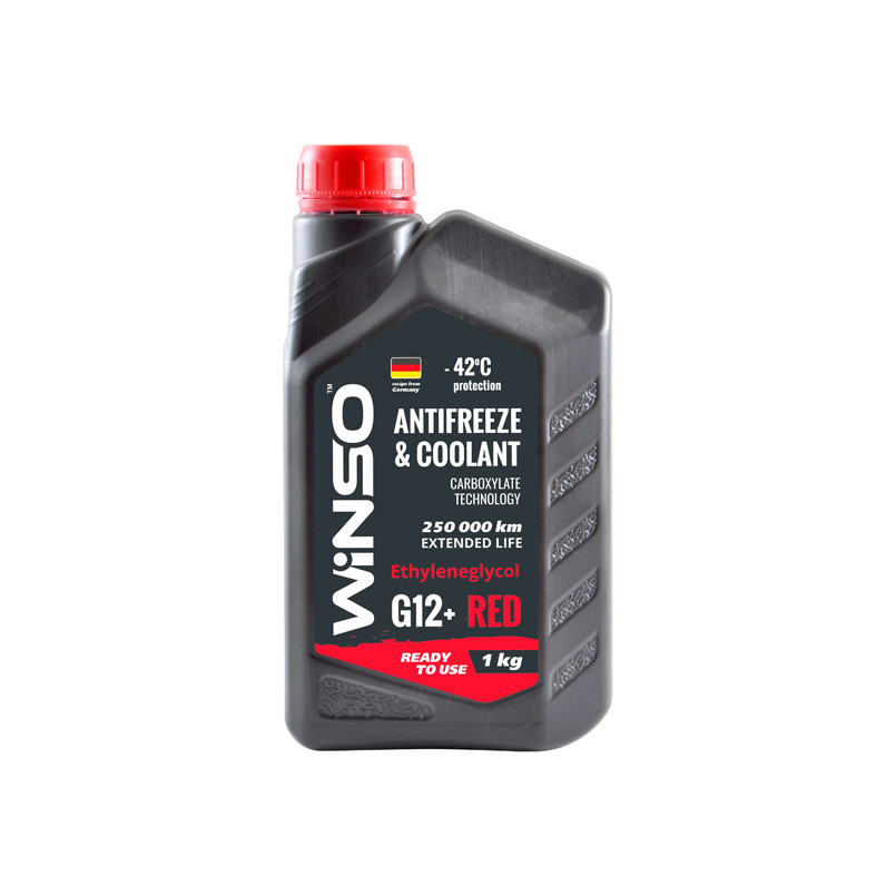 ANTIFREEZE & COOLANT WINSO RED G12+ Антифриз 1kg (15шт/ящ) — Купить ...