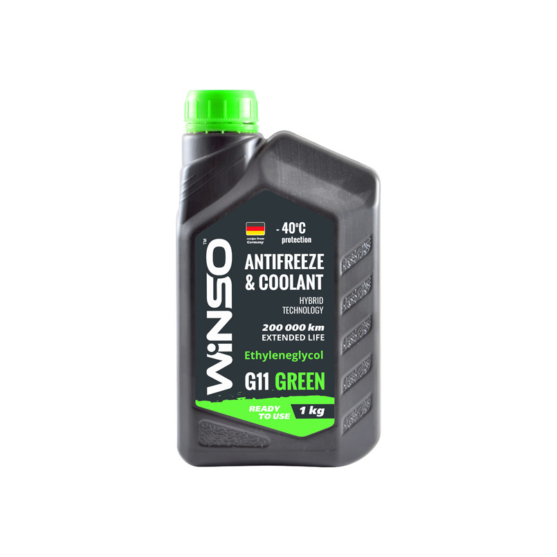 ANTIFREEZE & COOLANT WINSO GREEN G11 Антифриз 1kg (15шт/ящ) — Купить ...