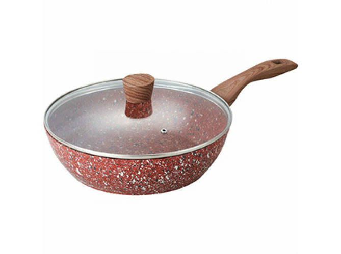 Купить Сковорода с крышкой Maxmark Granite 26 см MK-FP5026G, цена 1173. ...