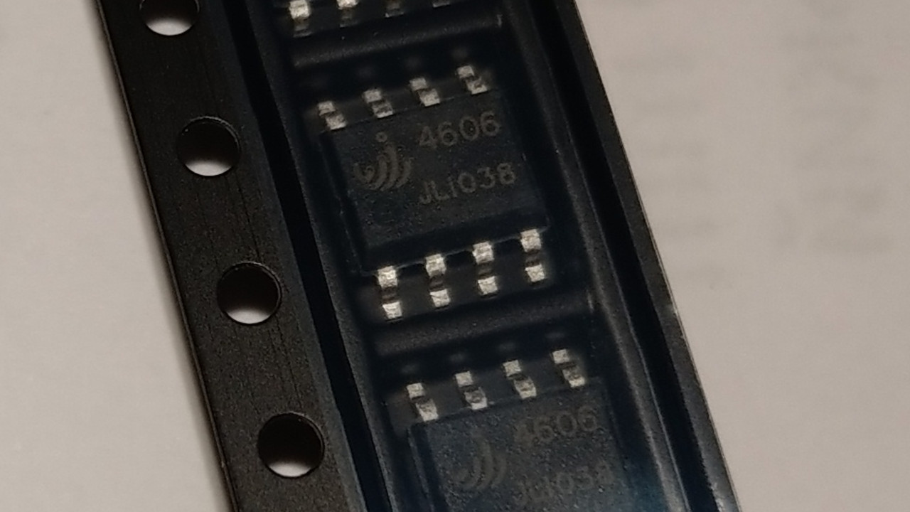 AO4606 MOSFET транзисторна збірка N+P-канал 30В 6.9А/6А SOP8 (ID#418701165), цена: 16.40 ...