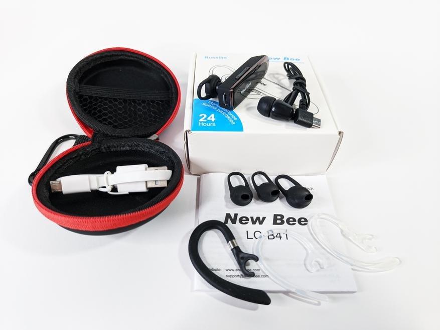 Купить Гарнитура Bluetooth New Bee LC-B41 Black cool 507, цена 830 грн — Prom.ua (ID#1769743788)