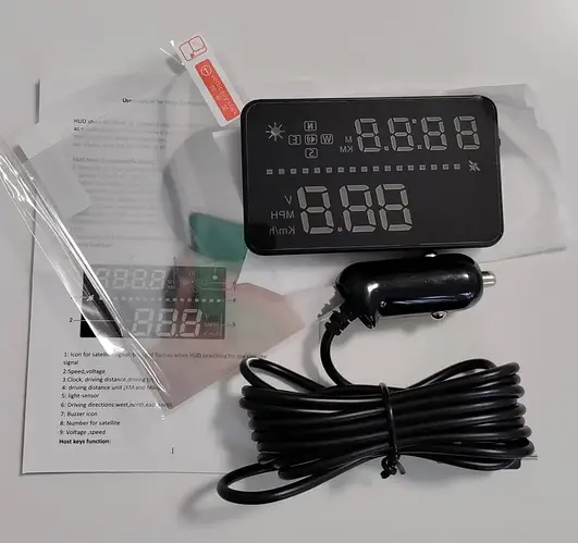 Купити СТОК Проектор швидкості на лобове скло автомобіля HUD A3 GPS, ціна 1260 ₴ - Prom.ua (ID ...