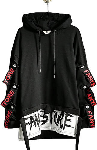 Hello MrLin Mens Hip Hop Hoodie Japanese Harajuku Streetwear Techwear ...