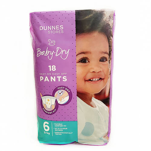 Купить Підгузки-трусики Dunnes Stores 6 15+ кг 18 шт, цена 199 грн ...