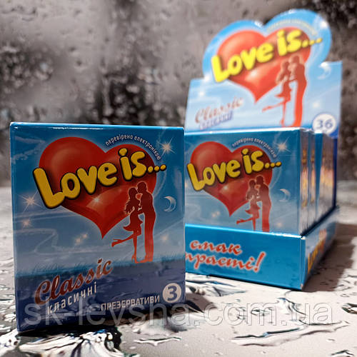 Купити Презервативи Love Is Classic 3 шт., ціна 16 ₴ - Prom.ua (ID ...