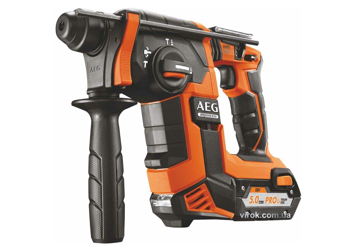 Перфоратор акумуляторний SDS+ AEG : безщітковий Li-Ion 18 В, 5 Агод ...