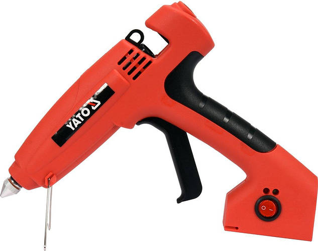 Купити Пістолет клейовий мережевий YATO Ø=11 мм, P= 450 Вт. для стержнів [6/132], ціна 1331 ...