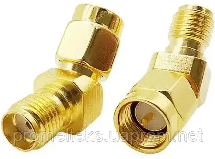 Разъем SMA M - SMA F 45 гнездо переходник, штекер SMA M - SMA F 45 ...
