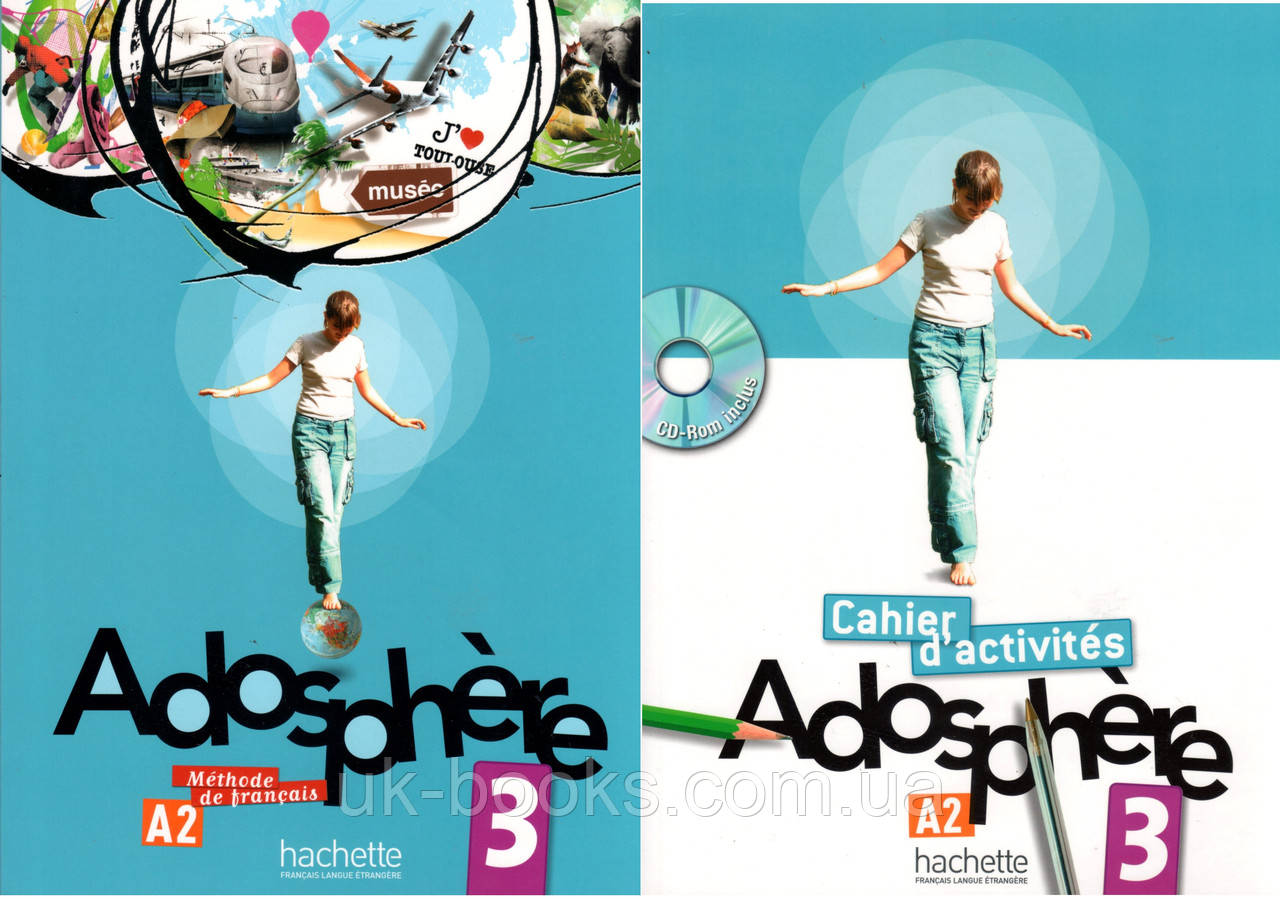 Підручник та зошит Adosphère 3 Livre de l'élève avec CD audio+Cahier d ...