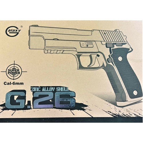 Игрушечный Пистолет на Пульках "Sig Sauer 226" Galaxy G26 Металл ...