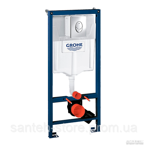 38772001 Инсталляция для унитаза Grohe Rapid SL комплект 3в1 с клавишей ...
