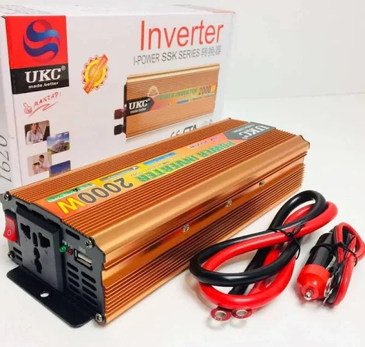 Авто инвертор 12V-220V преобразователь напряжения 2000W UKC SSK AC/DC (BS2288), цена 4699 грн ...
