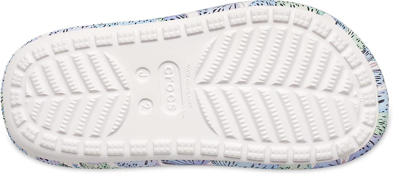 4 Women/2 Men White/Multi Crocs Unisex-Adult Classic Crush Clogs ...