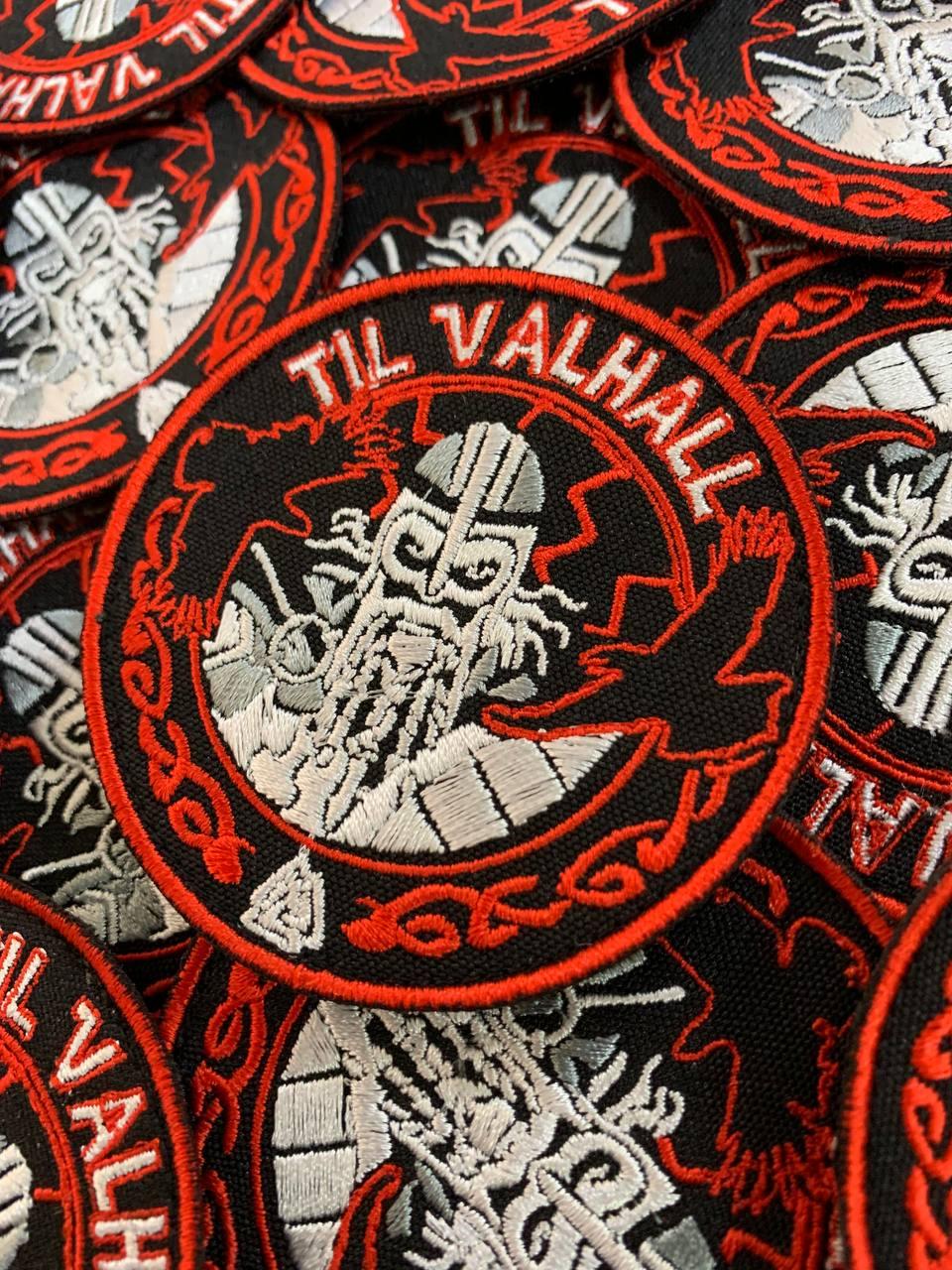 Шеврон TIL VALHALLA (Форма коло. На липучці) Розмір 8см (ID#1772413815 ...