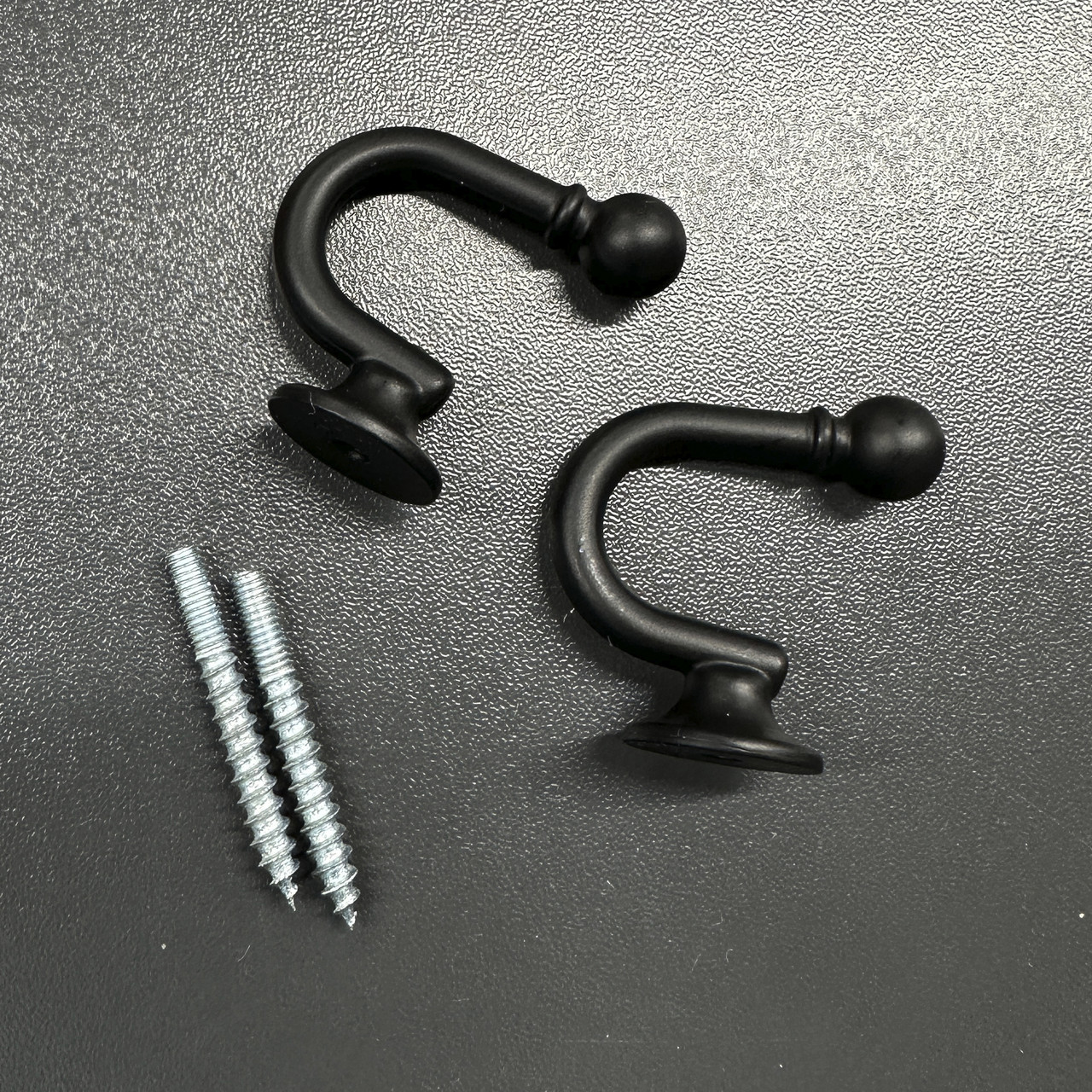 Держатель для Подхватов с Креплением в Стену, 3,5х3,5см, Черный Матовый ...