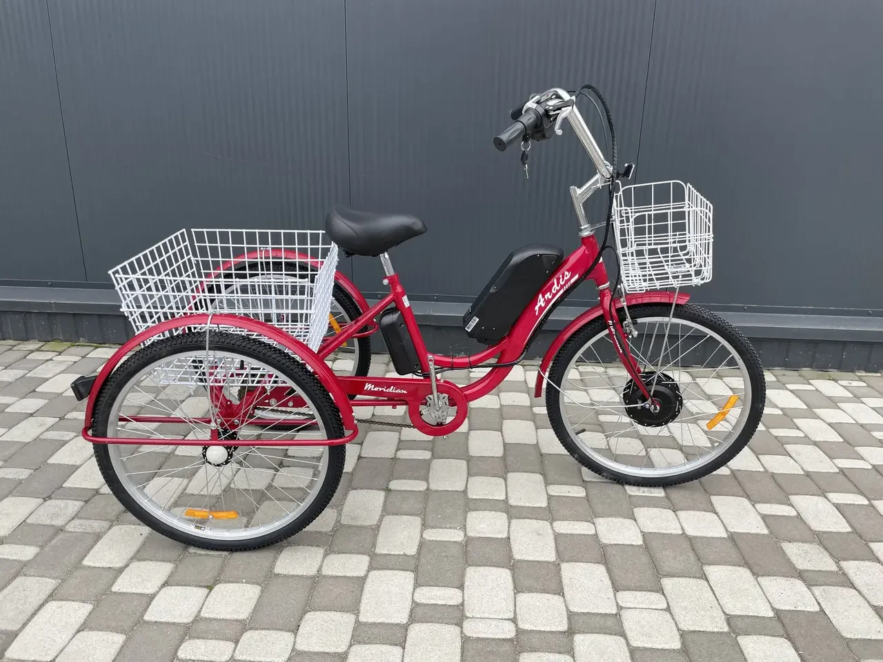 Трехколесный электровелосипед грузовой 24" Meridian 500W 10.4 Ah 48V ...
