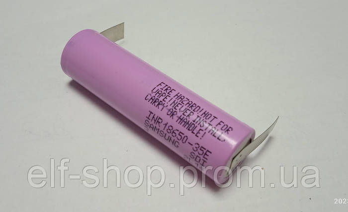 Купить Аккумулятор 18650 Samsung 35E 3450mAh 13A с выводами под пайку ...