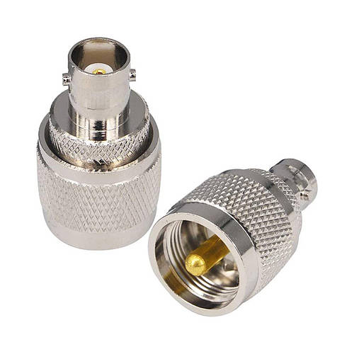 Купить Переходник антенный UHF Male вилка - BNC Female гнездо (UHF-303), адаптер для антенны ...