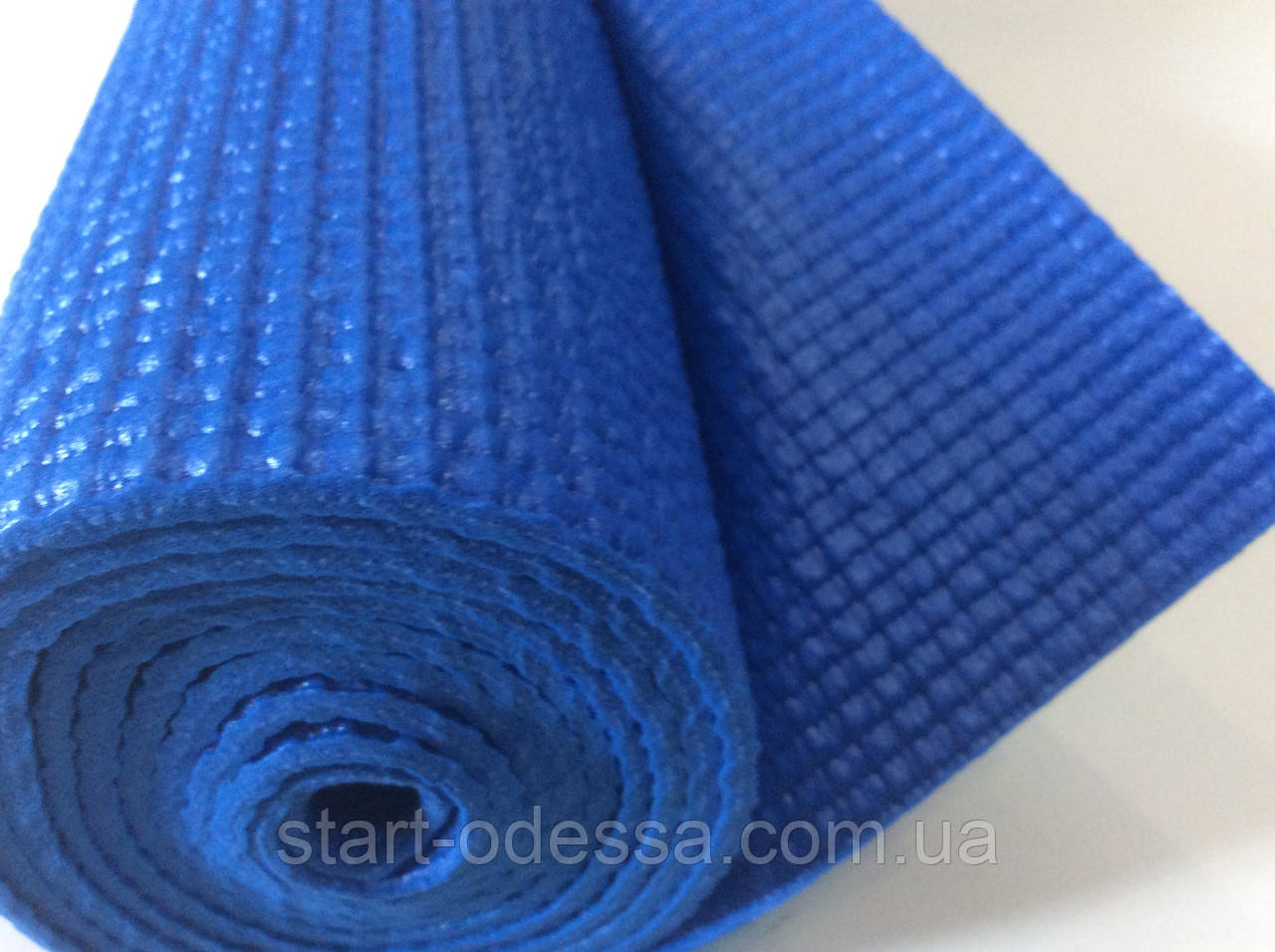 Коврик для Йоги 4 Мм Синий (для Йоги, Гимнастики и Фитнеса) не ...