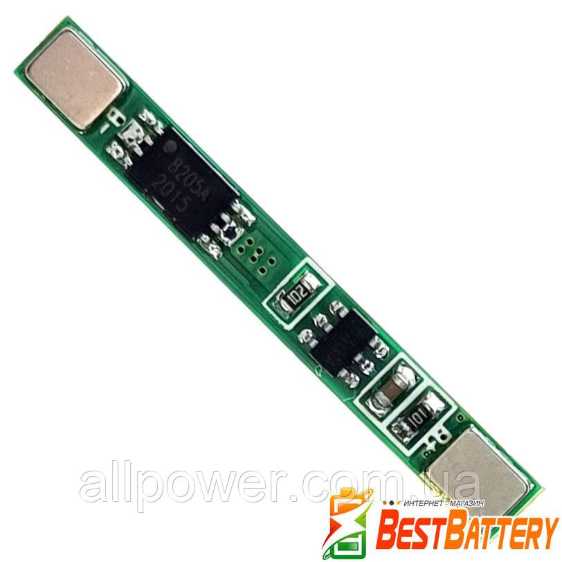 BMS Плата Защиты 1S 3A 3.7V для Li-Ion Аккумуляторов (контроллер Заряда ...