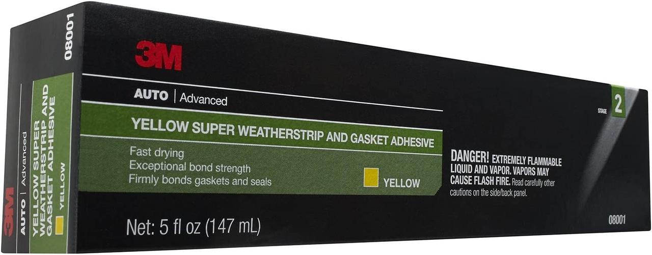 3M Super Weatherstrip and Gasket Adhesive, 08001, желтый, тюбик 5 ...