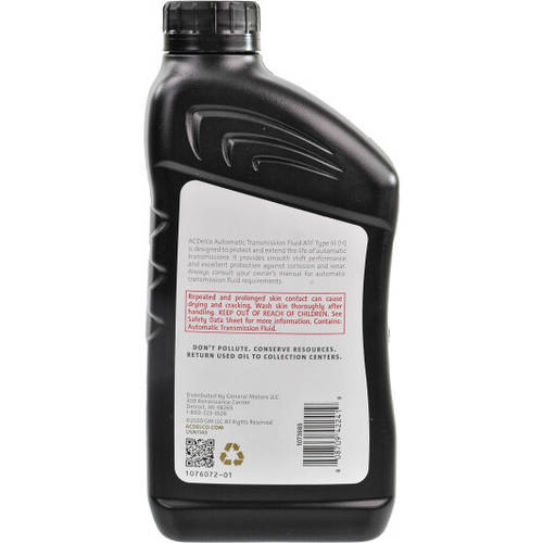 Купить ACDELCO ATF Type III, 0,946 л (109240) трансмиссионное масло ...
