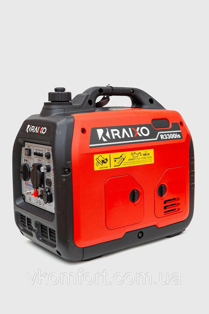 Генератор Бензиновый Инверторный 3 Квт RAIXO Цвет Красно-черный R3300is ...