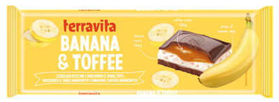 Шоколад молочный Terravita с карамельной начинкой и фундуком 235 г ...