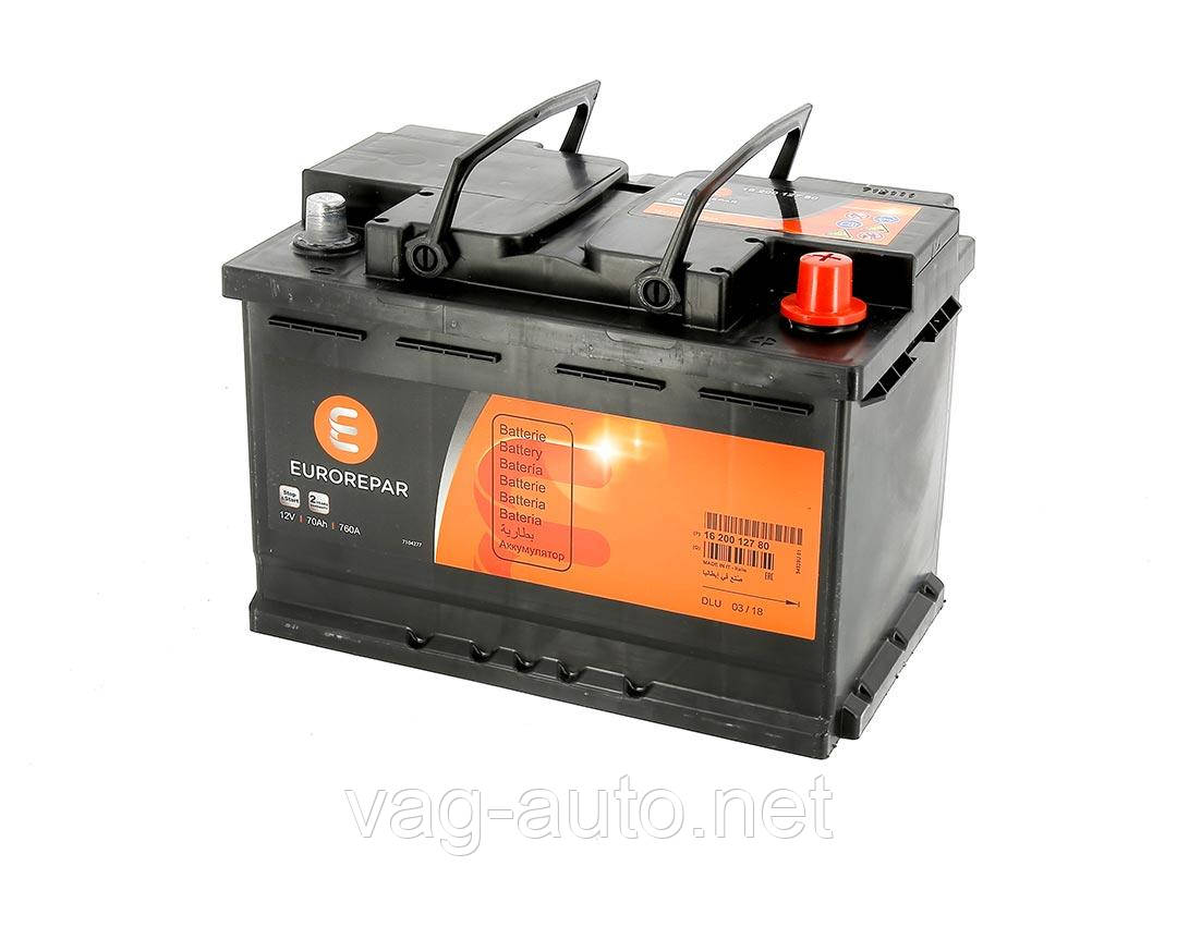 Купить Аккумулятор AGM 70Ah 12V R+ EN760A (278x175x190) EUROREPAR, цена ...