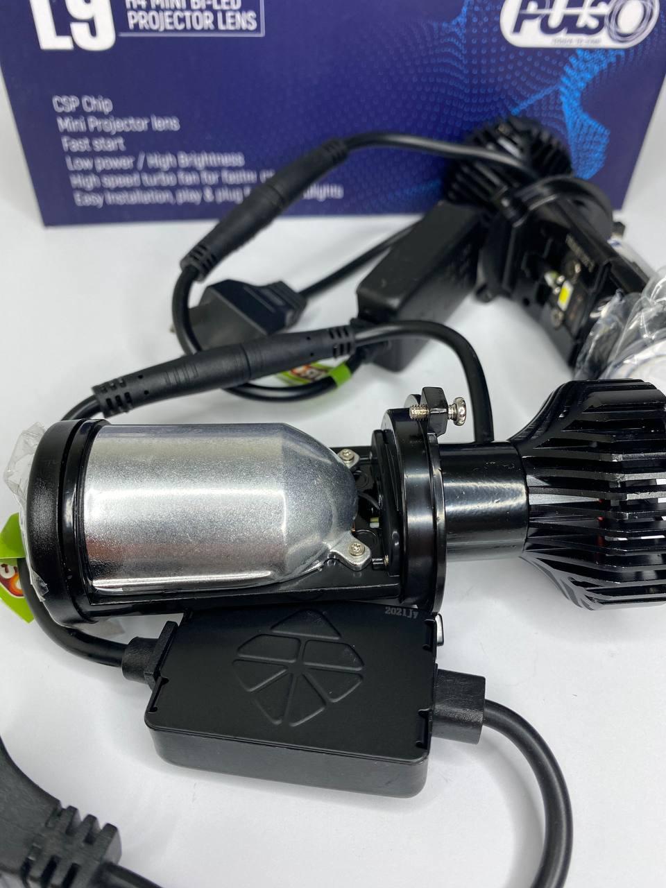 Лампи світлодіодні LED PULSO L9 H4 Mini Lens 12V 35W 5000K (ID ...