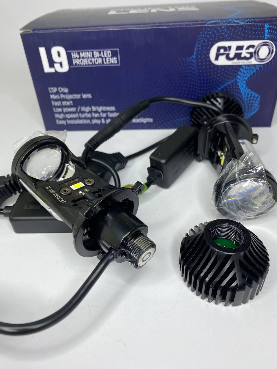 Лампи світлодіодні LED PULSO L9 H4 Mini Lens 12V 35W 5000K (ID ...