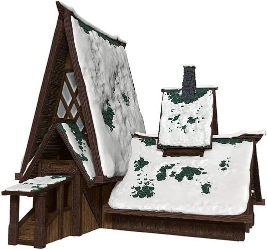 The Lodge Papercraft Set DD Icons of The Realms Rime of The Frostmaiden ...