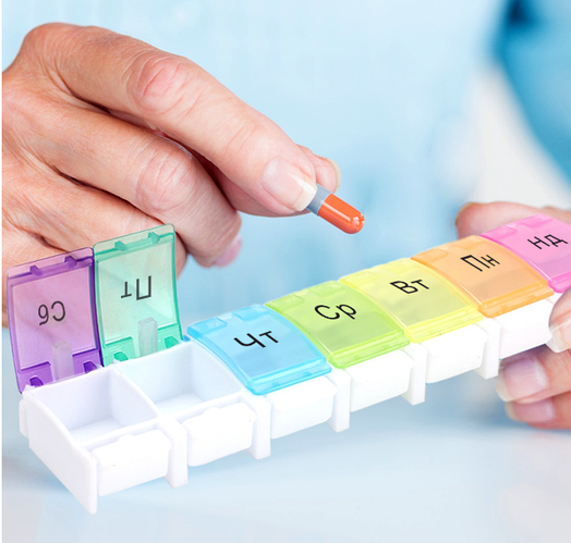 Купити Таблетниця Органайзер для таблеток MVM 7 днів PC-11 COLOR ...