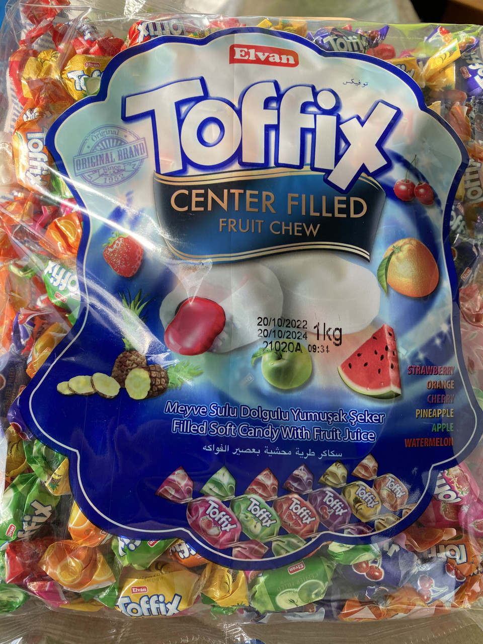 Жувальні цукерки Elvan Toffix Mix 1 кг Туреччина (ID#1774474467), ціна ...